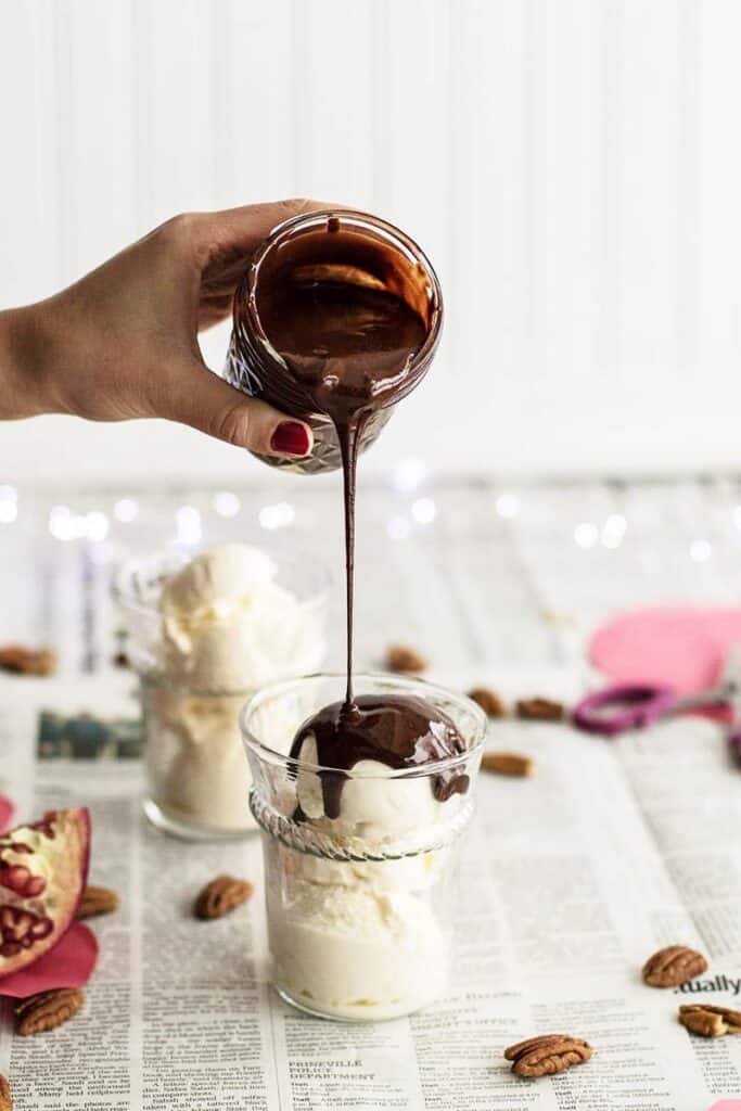 Homemade Hot Fudge (Paleo & Vegan) - Sunkissed Kitchen