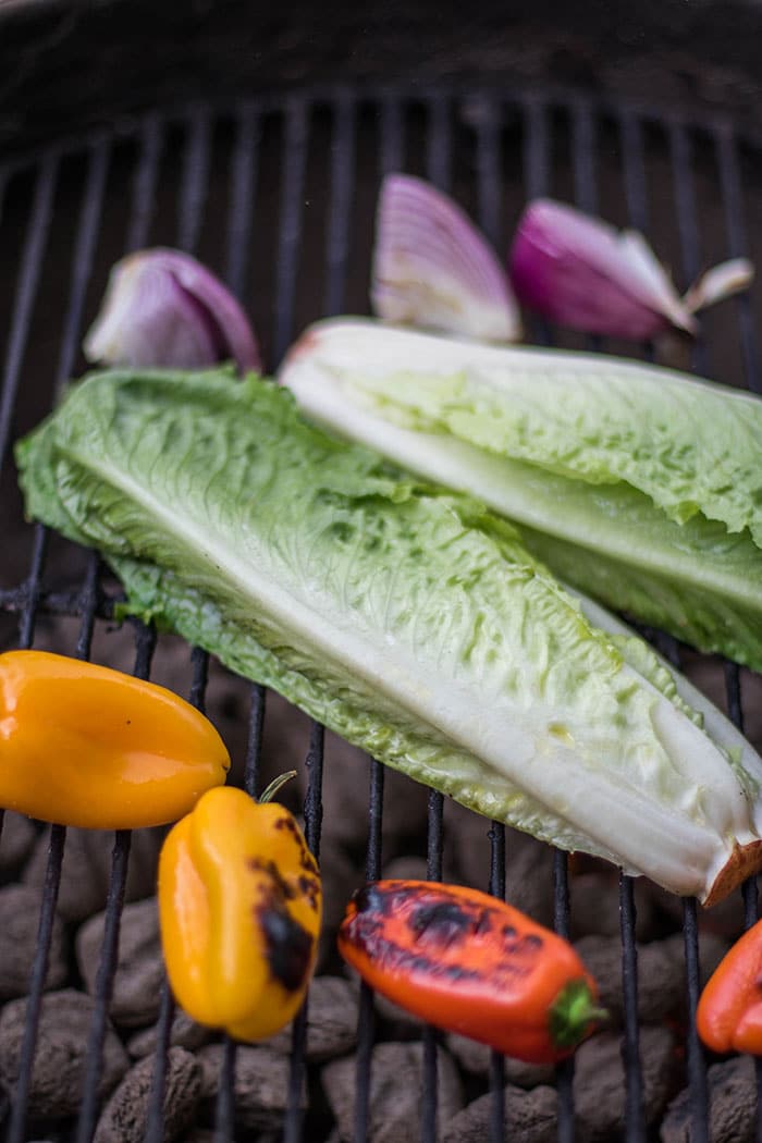 Grilled Romaine Salad - Sunkissed Kitchen