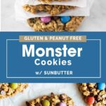 Gluten Free Monster Cookies (Nut Free) - Sunkissed Kitchen