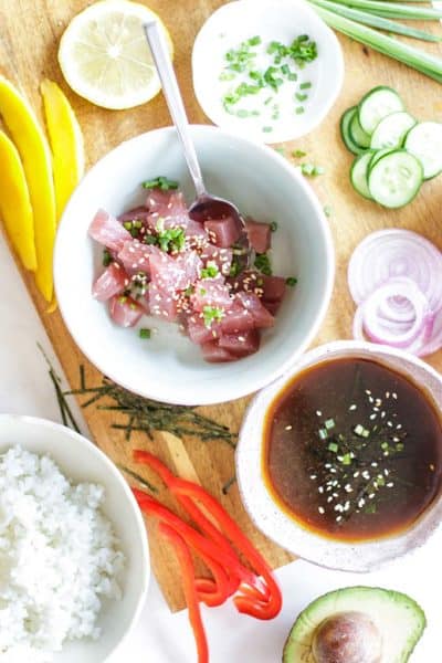 Hawaiian Ahi Poke Bowl Recipe - Sunkissed Kitchen