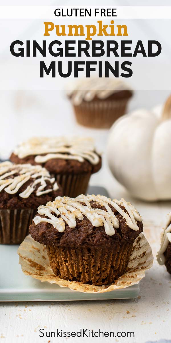 Pumpkin Gingerbread Muffins - Healthy Gingerbread Muffins