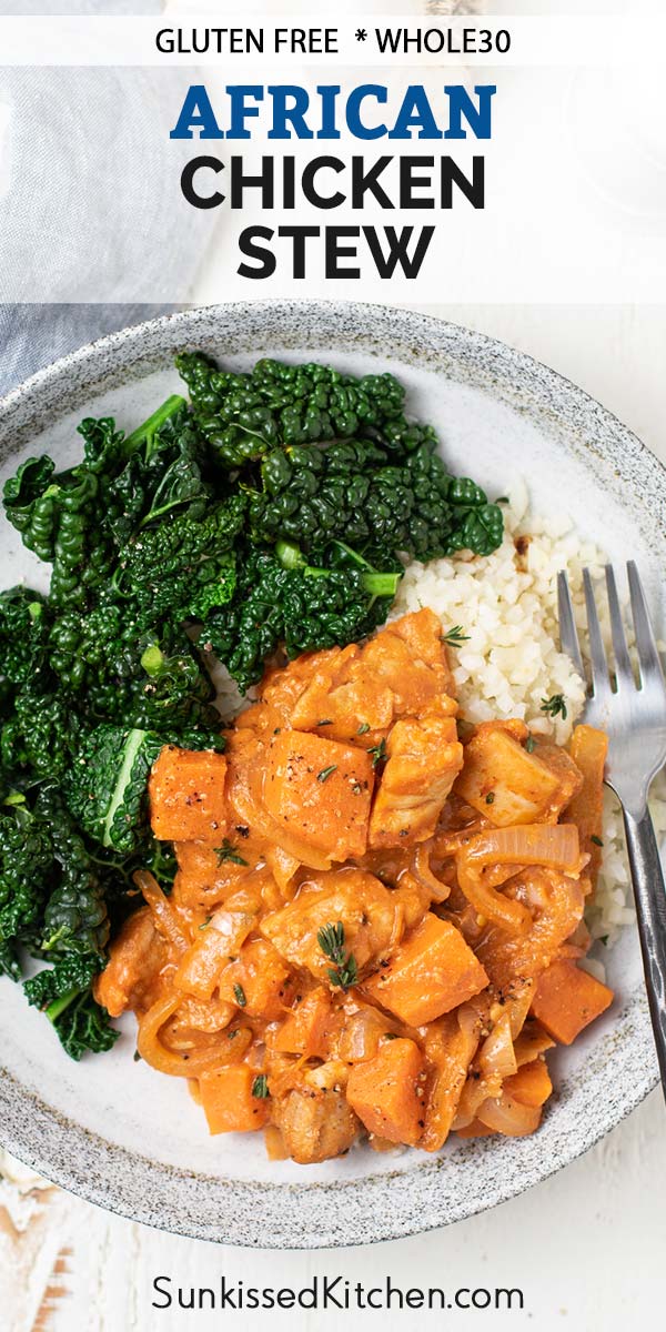 African Chicken Stew - Chicken Thigh Sweet Potato Stew