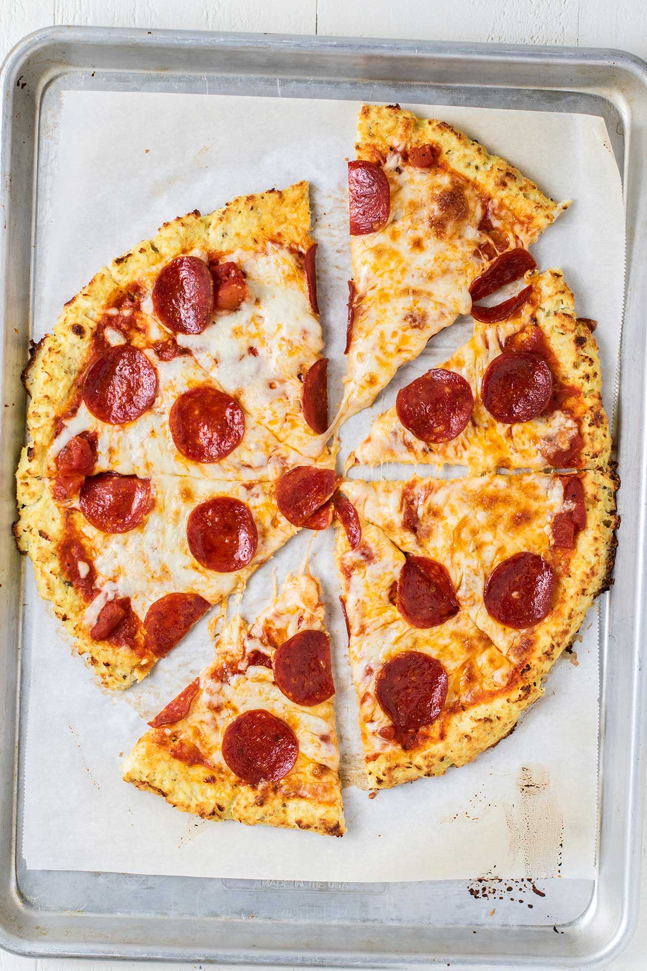 Cauliflower Pizza Crust - Low Carb Cauliflower Pizza