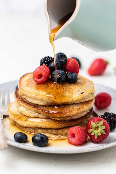 Healthy Almond Flour Pancakes - Low Carb Gluten Free Pancakes Recipe