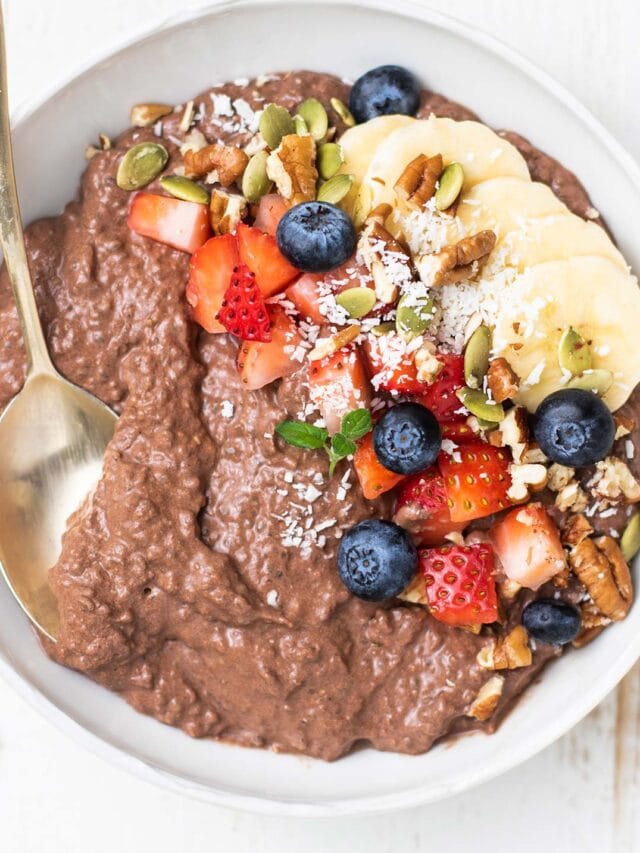 Chocolate Chia Seed Pudding - Sunkissed Kitchen
