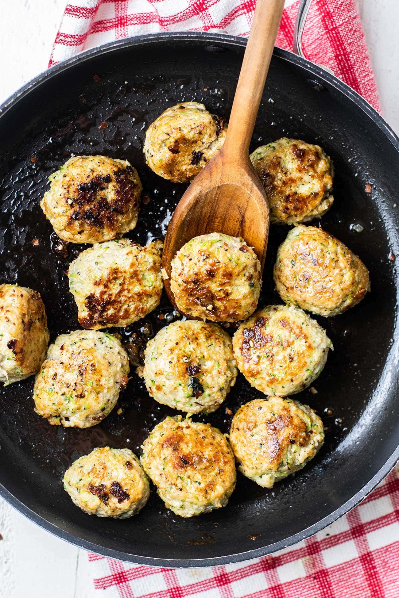 Healthy Chicken Meatballs - Sunkissed Kitchen