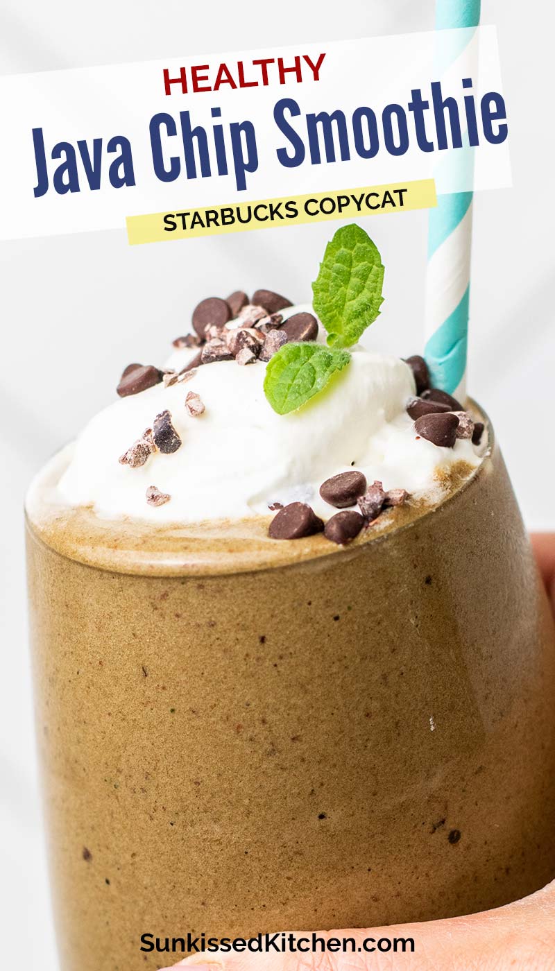 Java Chip Mocha Green Smoothie - Sunkissed Kitchen