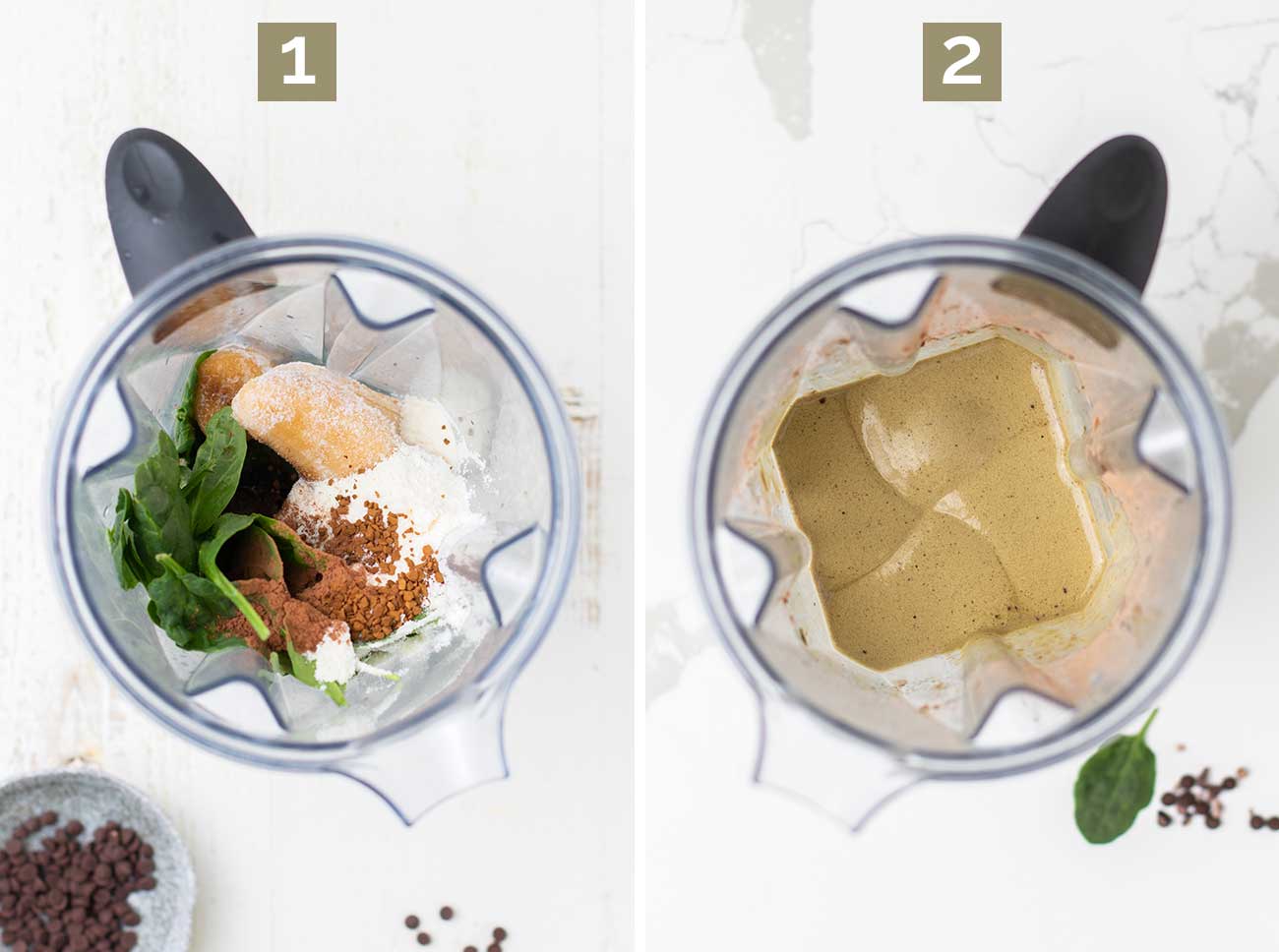 Java Chip Mocha Green Smoothie - Sunkissed Kitchen