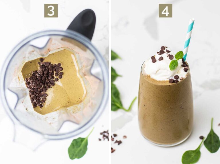 Java Chip Mocha Green Smoothie - Sunkissed Kitchen