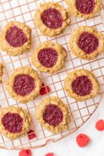 Raspberry Thumbprint Cookies - Sunkissed Kitchen