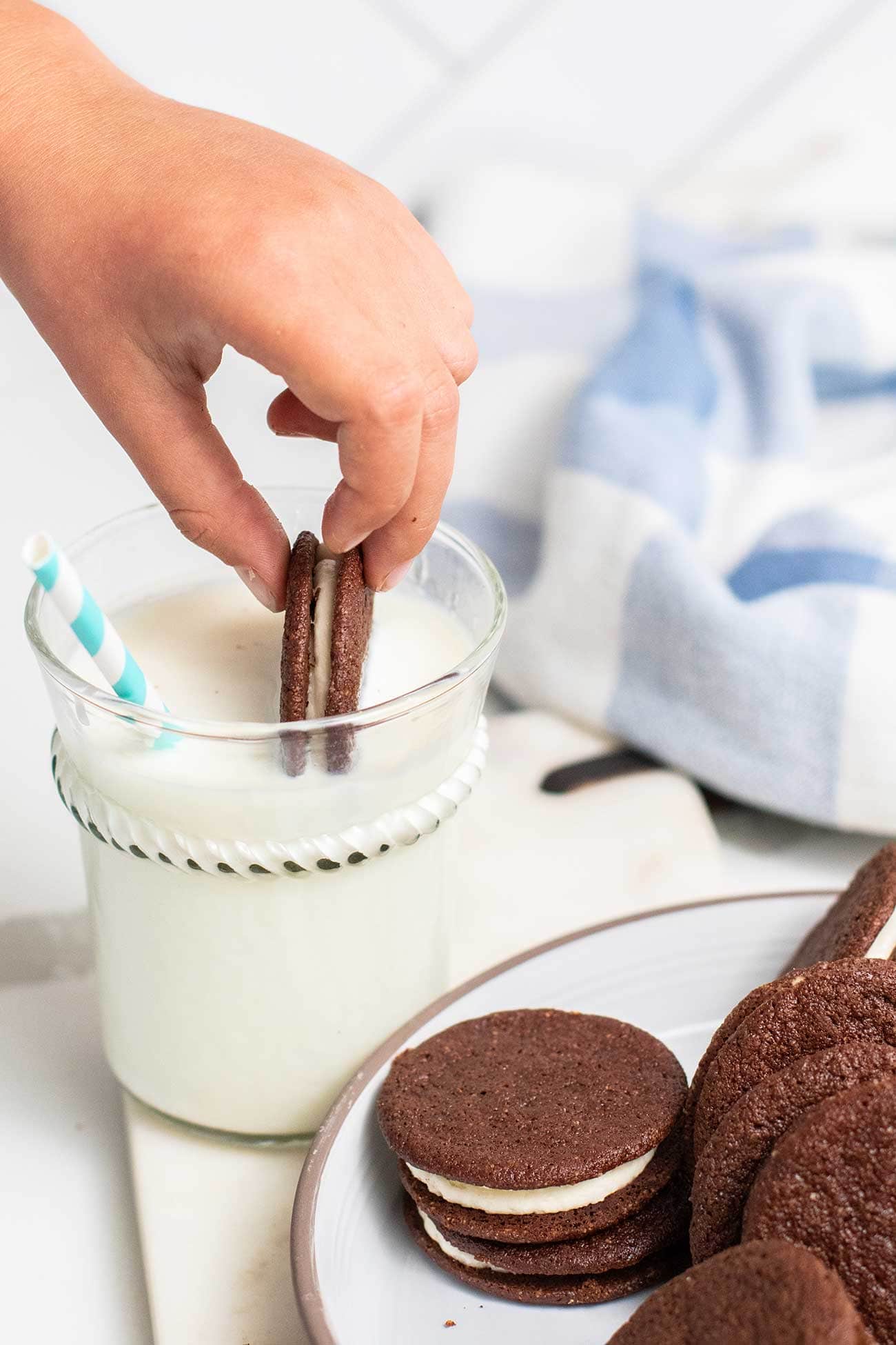 Gluten Free Oreos - A Healthy Oreo Cookie Recipe! - Sunkissed Kitchen