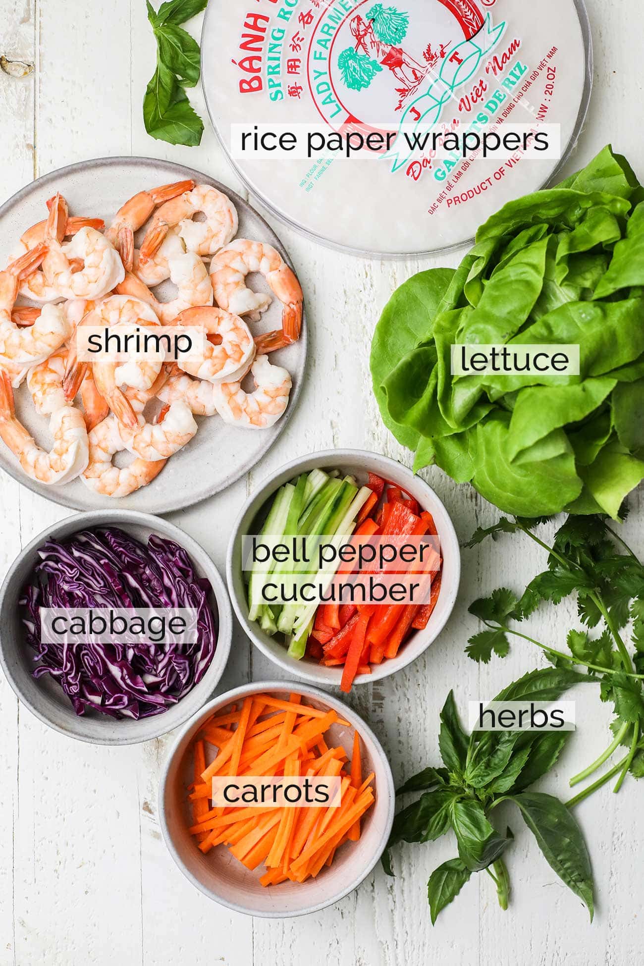 Vietnamese Spring Rolls (Gỏi Cuốn) with Dipping Sauce - Sunkissed Kitchen