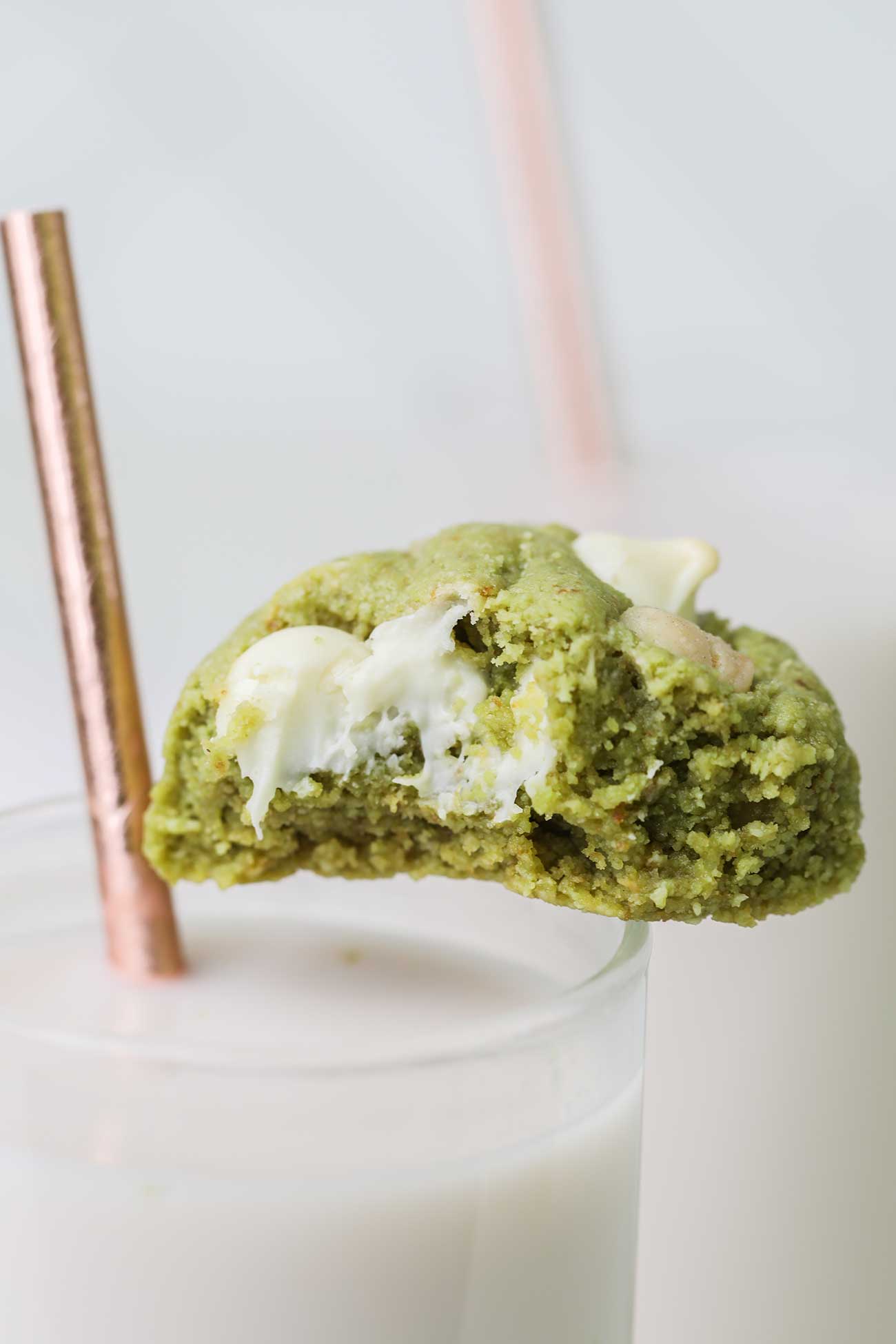 Matcha Cookies with White Chocolate Chips (Vegan + Paleo) - Sunkissed ...