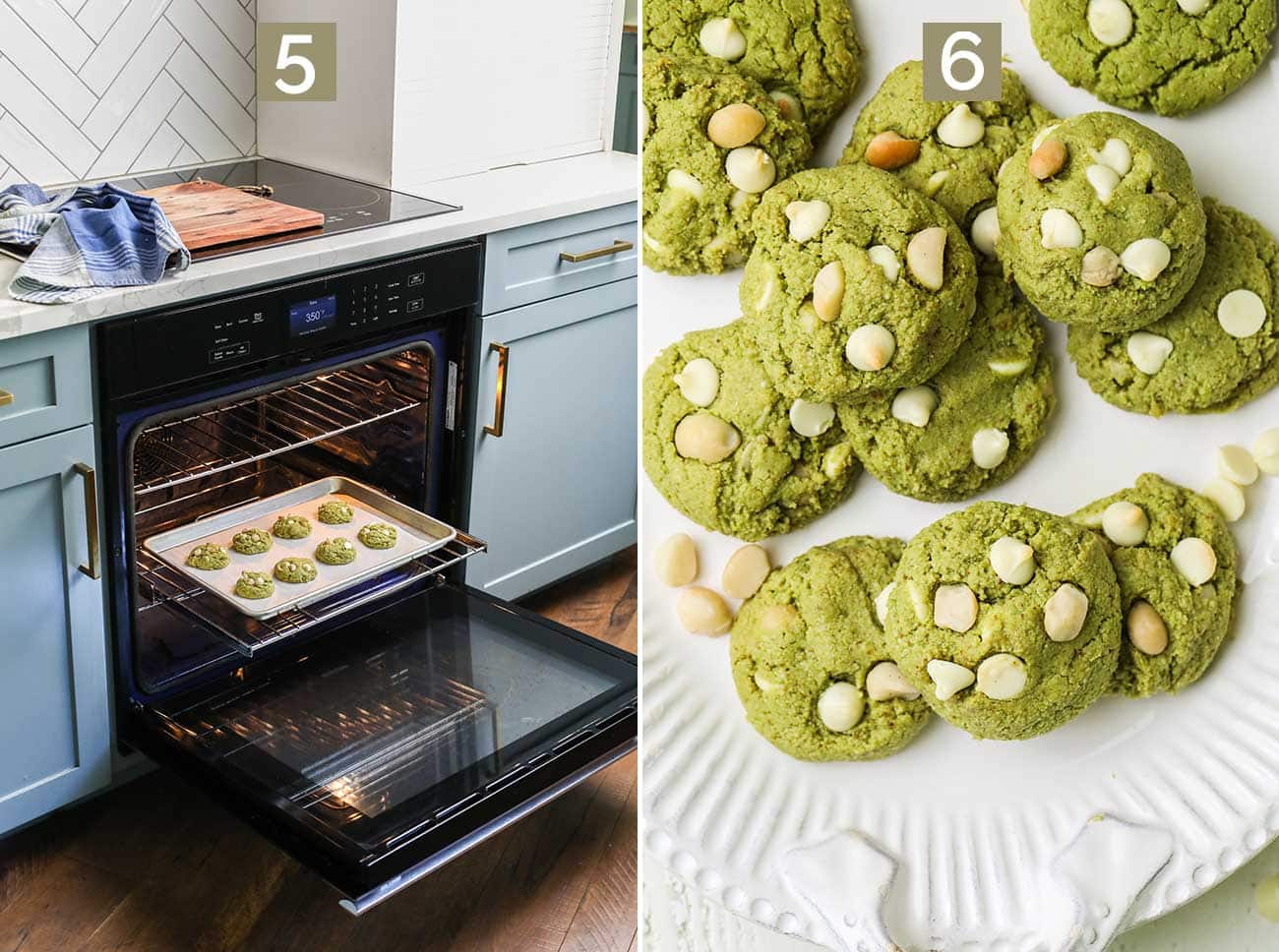 Matcha Cookies with White Chocolate Chips (Vegan + Paleo) - Sunkissed ...