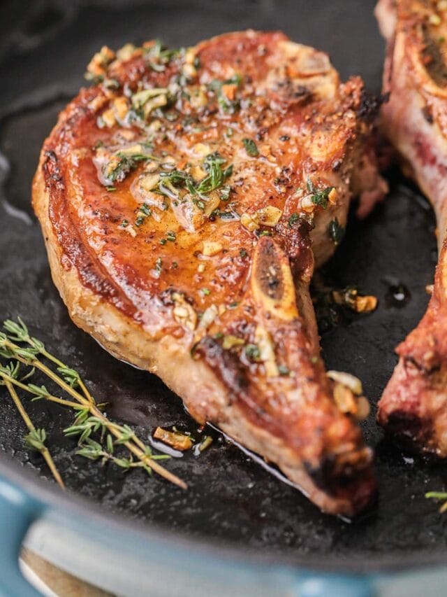 Quick and Easy Pan Seared Pork Chops - Sunkissed Kitchen