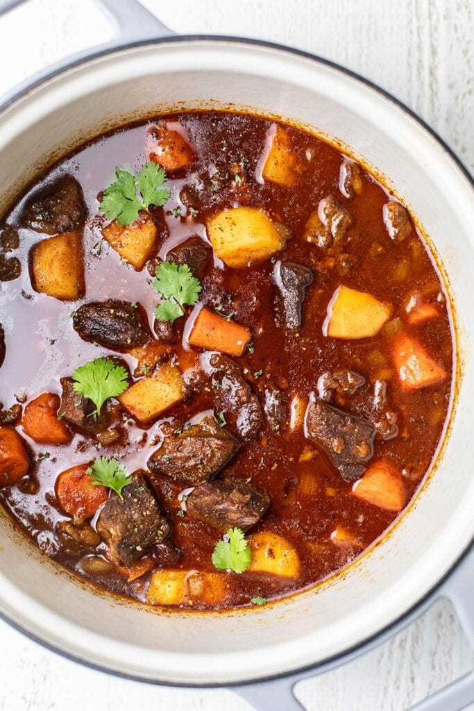 Easy Moroccan Beef Stew (Beef Tagine Recipe) - Sunkissed Kitchen