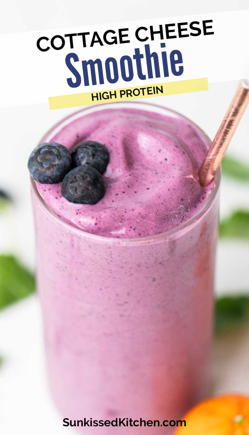 Healthy Cottage Cheese Smoothies (High Protein) - Sunkissed Kitchen