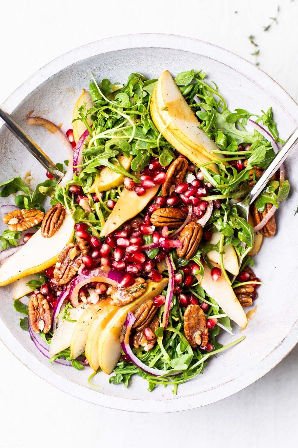 Pear and Rocket Salad with Creamy Balsamic Dressing Salad - Sunkissed ...