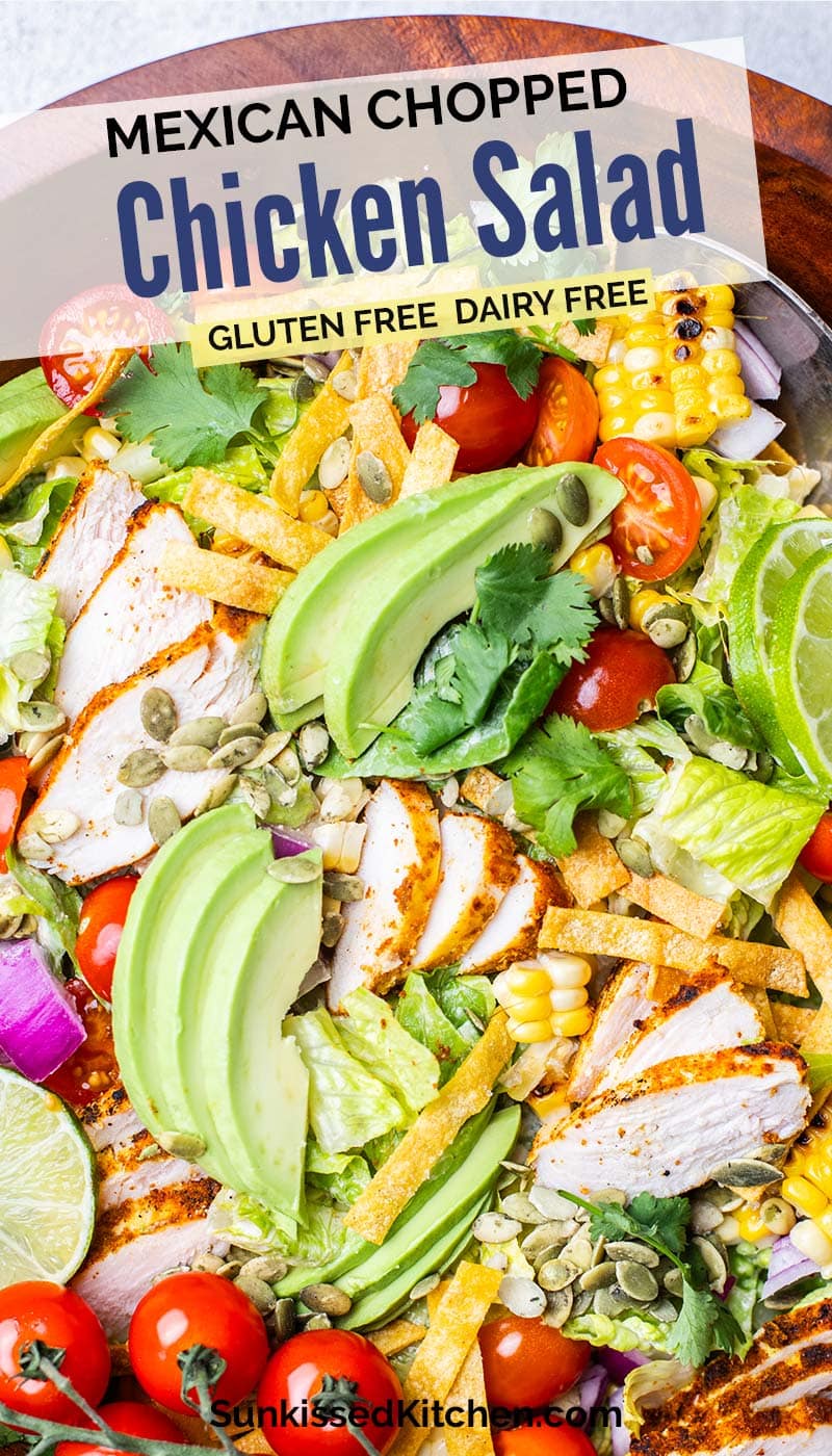 Mexican Chicken Salad (The BEST Ensalada de Pollo) - Sunkissed Kitchen